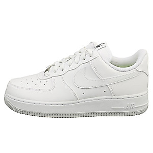 Nike Women's Low-Top Sneakers, White Black Metallic Silver, 7