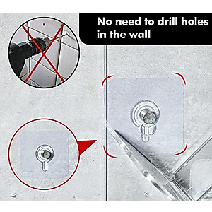 Kamehame 2 Pack Acrylic Shower Shelves, Shower Shampoo Holder, Bathroom Organizer Shower Caddy