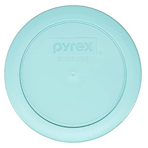 Pyrex (2) 7200 Glass Bowls & (2) Pyrex 7200-PC Jade Dust Lids
