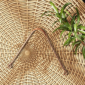 The Dirt Tongue Scraper - Tongue Cleaner For Oral Care & Fresh Breath - Pure Copper (Regular)