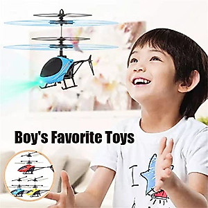 Muised Helicopter Drones for Adults Helicopter Induction Flying Toy Mini Drones Plane Hand Adult Gift USB Sensor LED Toys Helicopter Drones for 8-12 Valentine's Day Gifts for