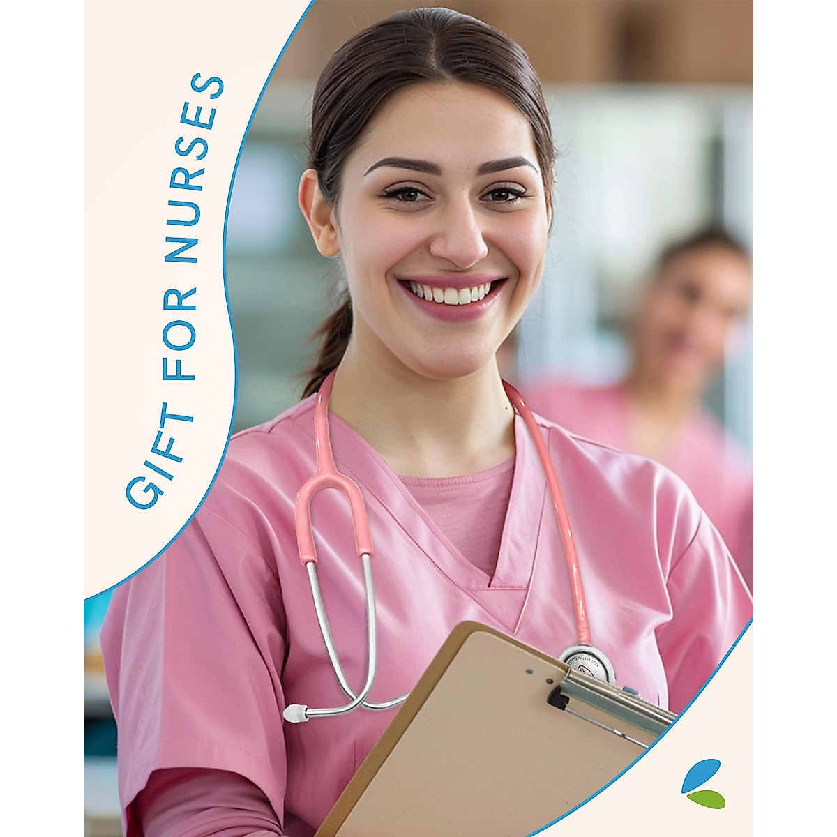 FriCARE Pink Single Head Stethoscope - Stethoscopes for Nurses Medical Nursing School Students - Estetoscopio Supplies for Study, StethoMedic Essentials, Ideal for Blood Pressure Monitoring, 30 inch