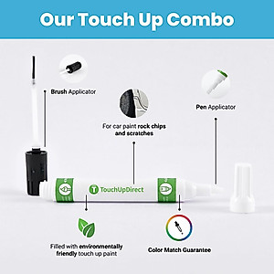 TouchUpDirect WA8555/41/GBA Black Raven Compatible With Cadillac Exact Match Touch Up Paint Combo - Essential Kit