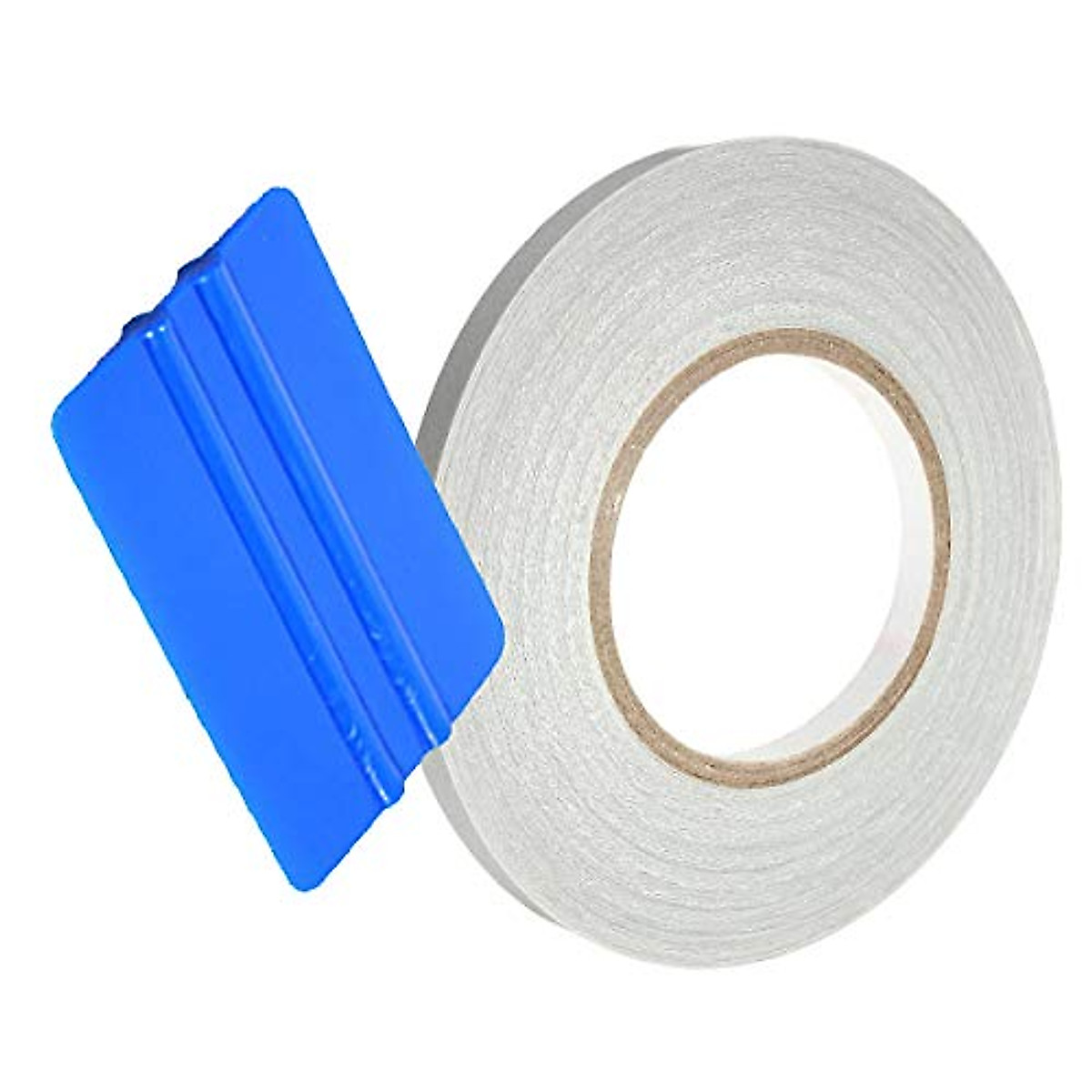 VViViD Clear Car Door Edge Sealing Paint Finish Protector Strip Roll (.5 Inch x 160ft Roll w/Squeegee)