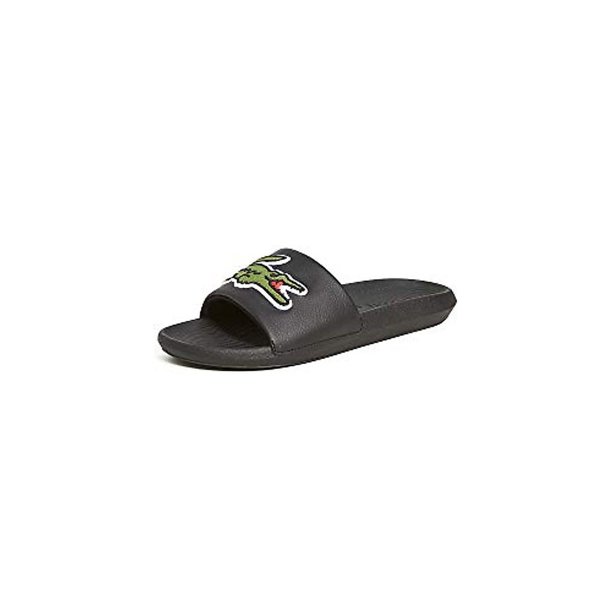 LacosteMensCroco Slide SandalBlack/Green10