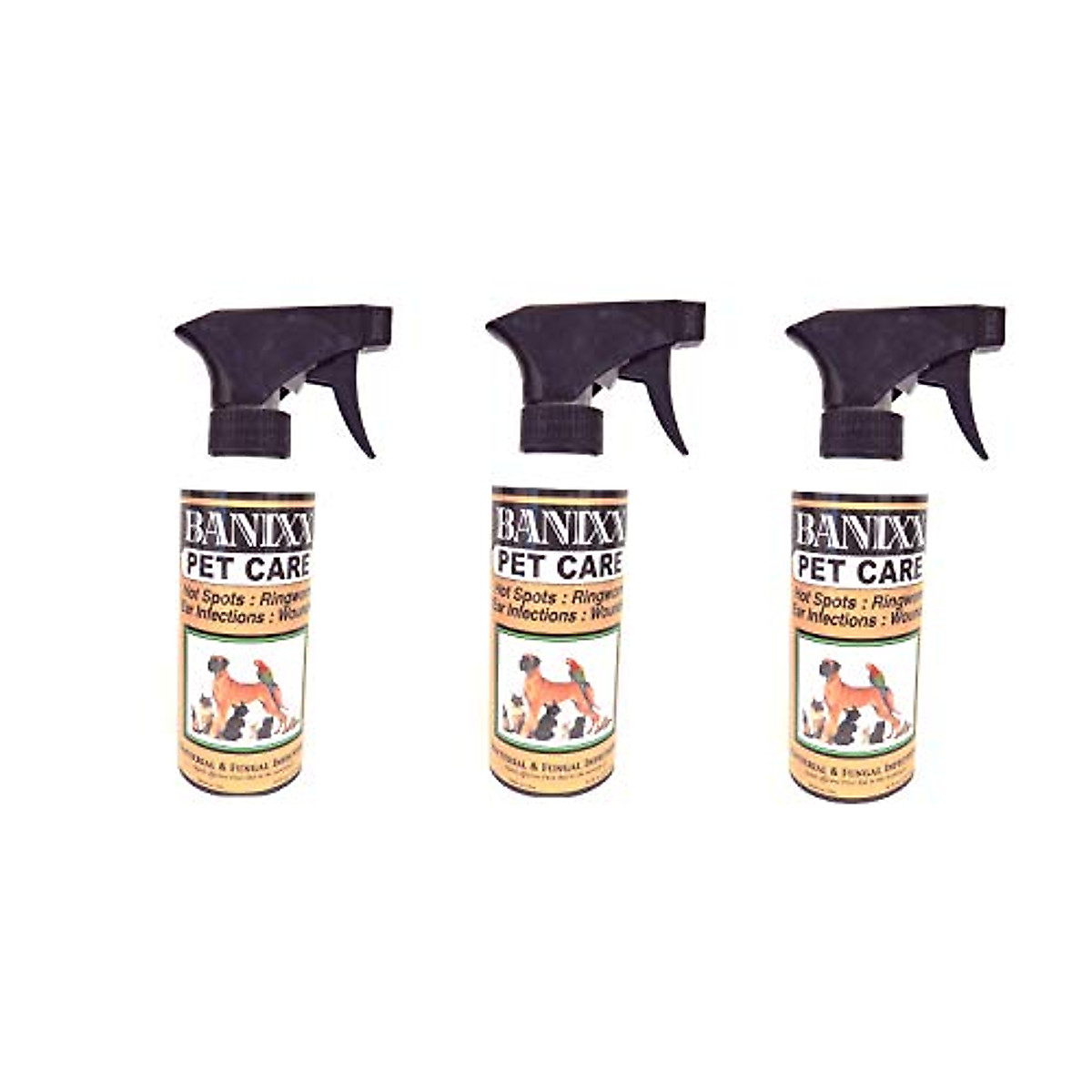 (3 Pack) Banixx Pet Care, 8-Ounce Bottles