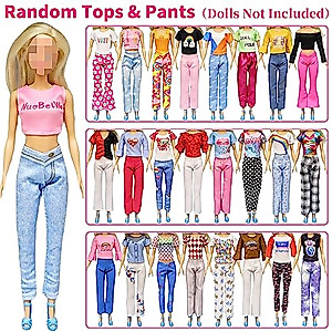 UNICORN ELEMENT 43 Pcs Doll Clothes and Accessories, Include 2 Skirts 2 Fashion Skirts 5 Mini Skirts 2 Swimwears 2 Fashions 10 Shoes 10 Hangers 10 Necklaces for 11.5 Inch Doll(NO Doll)