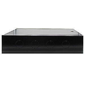 Electriduct 2U Wall Mount Rack Enclosure Network Cabinet Solid Door Black Powder Coated Steel with Lock