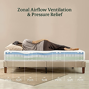 ZINUS 10 Inch Bliss Memory Foam Mattress Sustainable TENCEL Blend Cover, Full, Pressure Relieving, CertiPUR-US Certified, Mattress in A Box, All-New, Made in USA