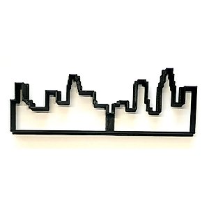 NEW YORK CITY SKYLINE BIG APPLE SKYSCRAPER BUILDING HORIZON COOKIE CUTTER MADE IN USA PR4114