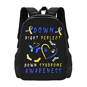 Down Syndrome Awareness Classical Basic Travel Backpack Fashion Backpack Large Capacity Laptop Backpacks Lightweight College Bookbag Adjustable Shoulder Strap Daypack