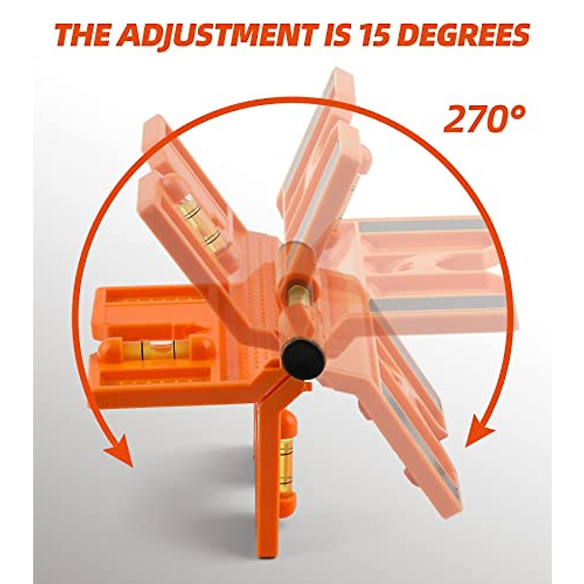 RONGPRO Magnetic Post Level, Folding Magnetic Post Level with Elastic Loop for Hands-free Work