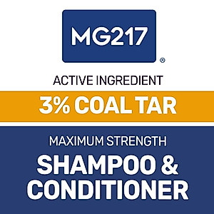 MG217 Medicated Conditioning Coal Tar Formula Shampoo 8 oz (Pack of 3)
