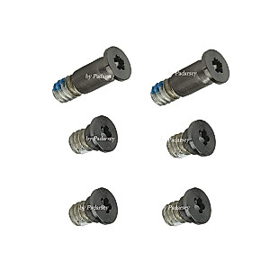 Padarsey Pentalobe Bottom Case Screws +4 Pack Rubber Case Feet+ Pentalobe Screwdriver Compatible for MacBook Retina 13” with Touch Bar A1706, A1989 and A2159 (Gray)