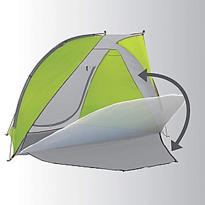 Coleman Beach Shade Canopy Tent, Lightweight & Portable Beach Shade Sets Up in 5 Minutes, UPF 50+ Sun Protection Includes Sand Bags & Stakes to Withstand Wind, Great for Beach, Park, Yard, Picnics