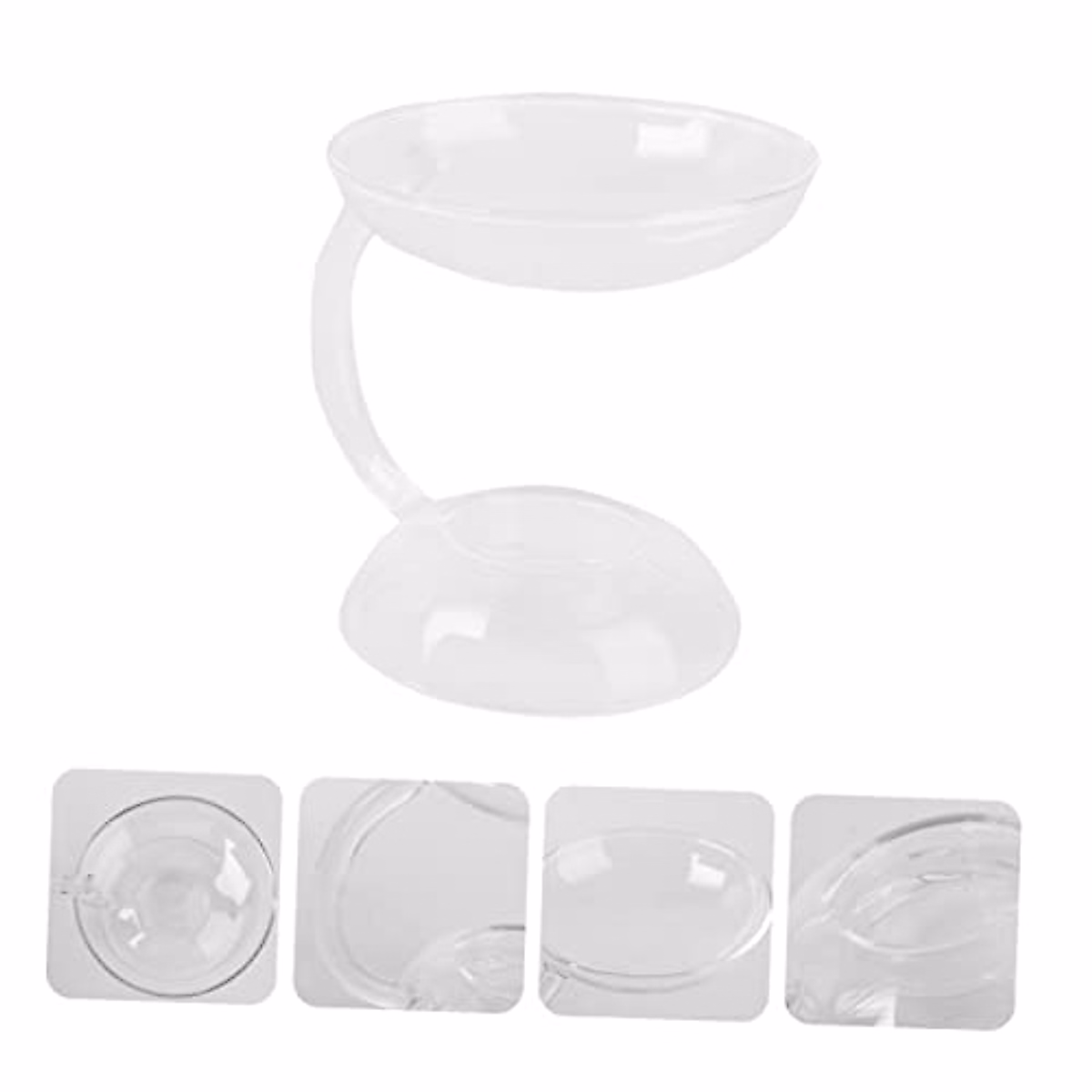 FUNOMOCYA 1Pc Tableware Storage Cup Appetizer Serving Bowl hand decor pastry bowl Dessert Display Stand small candy display rack Crystal trays decorative Glass decorative bowl manual