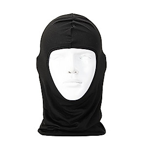 BlueSunshine Balaclava Ultra Thin Ski Mask – Motorcycle Cycling Hood Hat Full Face Mask for Sun UV Protection (Black)
