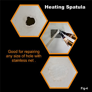 BOSJOB 110W Plastic Welder Kit with Patterned Spatula and 4 Types of Hot Staples for Car Bumper Repair and Kayak, Thin Plastic and All Kinds of Cracks and Holes.