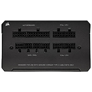 Corsair RM750e Fully Modular Low-Noise ATX Power Supply - Dual EPS12V Connectors - 105°C-Rated Capacitors - 80 Plus Gold Efficiency - Modern Standby Support - Black