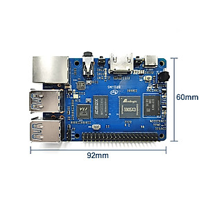 Banana Pi BPI-M5 Amlogic S905X3 Single Board Computer with LPDDR4 4GB RAM and 16GB eMMC Storage for AIOT Support Android Debian Raspbian Armbian