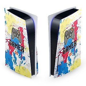 Head Case Designs Officially Licensed Emoji Gamer Art Patterns Vinyl Faceplate Sticker Gaming Skin Case Cover Compatible with Sony Playstation 5 PS5 Disc Edition Console