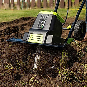 Earthwise TC70125 12.5-Amp 16-Inch Corded Electric Tiller/Cultivator, Green