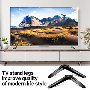 TV Base Stand, TV Legs, Base TV Stand Legs for Roku/Hisense/TCL 27" 28" 29" 30" 32" 37" 40" 55" Smart TV