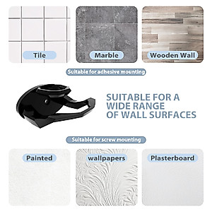 Puiuisoul 20 Pack Adhesive Hat Hooks for Wall, Hat Hangers for Baseball Caps, Hat Holder on Wall, No Drilling Required Wall Mount Hat Rack, Space-Saving Hat Display and Organizer