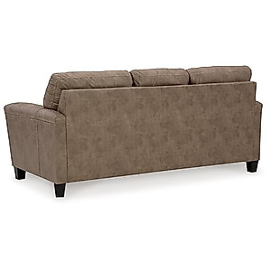 Signature Design by Ashley Navi Queen Sofa Sleeper, 89" W x 38" D x 39" H, Dark Brown