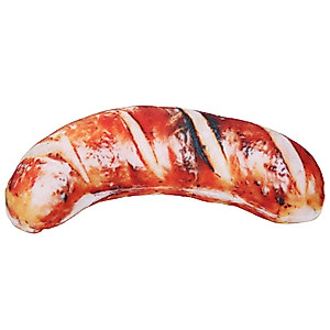 Zerodis Simulation Food Pillow, 3D Toy Cushion Pillow Plush Toy Soft Sofa Living Room Bedroom Car Decoration(Simulation Sausages)
