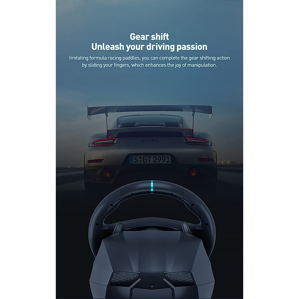 PXN V9 PC Steering Wheel with Pedals and Shifter 270/900 Degree Gaming Racing Wheel for PC,PS4,PS3,Xbox One, Xbox Series X/S,N-Switch (NOT Support Mac/PS5)