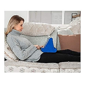 Pillow Foam Laptop Tablet Lapdesk Multifunction Tablet Stand Holder Stand Lap Rest Cushion for Ipad with Bag (Royal Blue)