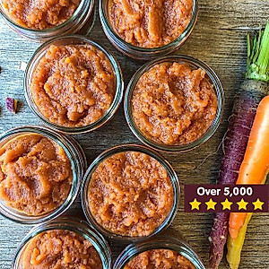 Sage Spoonfuls Glass Baby Food Containers with Lids - 9 Pack, 8 oz Glass Baby Food Jars, Freezer Storage, Durable & Leakproof, Reusable Glass Baby Food Containers, Microwave & Dishwasher Friendly