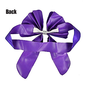 VVW&LIU 10 Pieces Wedding Ceremony Decor Red Blue Already Bow Tie Hotel Banquet Chair Sash Band Conference Event Birthday Party Favor,M,10 pcs