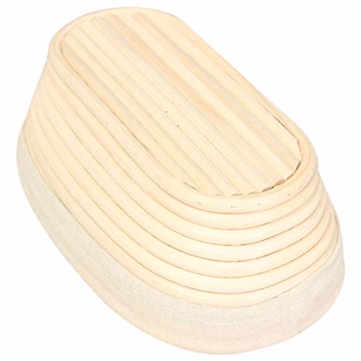 XDLEX Bread Proofing Baskets Set of 1 10 inch Oval Shaped Dough Proofing Bowls w/Liners Perfect for Professional & Home Sourdough Bread Baking