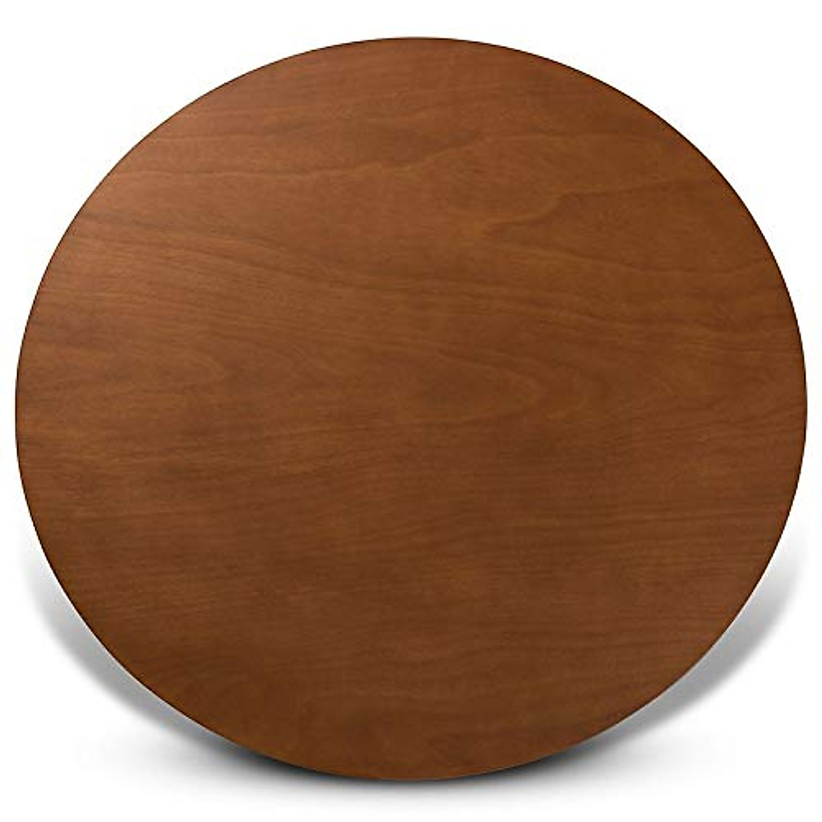 BOWERY HILL Walnut Finished 48-Inch-Wide Round Wood Dining Table