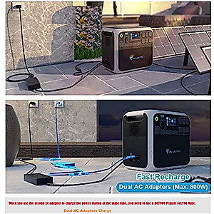 DC 7909 Female to XT90 Male ConnectorsAdapter Connect Solar Panel for Lipo Battery Pack Compatible Portable Power Station AC200P AC200MAX and Solar Generator 1M/3Ft