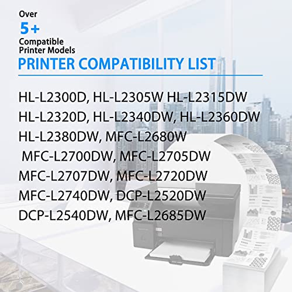 NineLeaf 4 Pack Combo TN630 TN-660 TN660 Toner Cartridge DR630 DR-630 Drum Unit Compatible for Brother HL-L2380DW MFC-L2740DW DCP-L2540DW Printer (3 Black Toner +1 Drum)