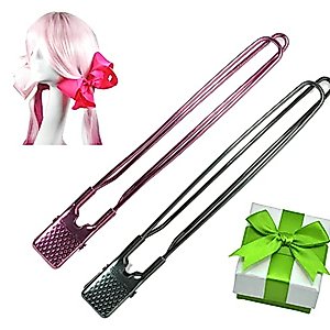 HipGirl Gift Wrapping Supplies - 2ct DIY Hair Bow Maker Hands Free Tool - Make Christmas Bows for Gift Wrapping Yourself. Make the Christmas Wrapping Gift Bows for Christmas Presents Easily