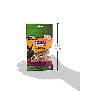 Wild Harvest Food And Unique Edible Treats for Guinea Pigs, Hamsters, Gerbils, and Adult Rabbits, Glazed Donuts, 0.14 pounds