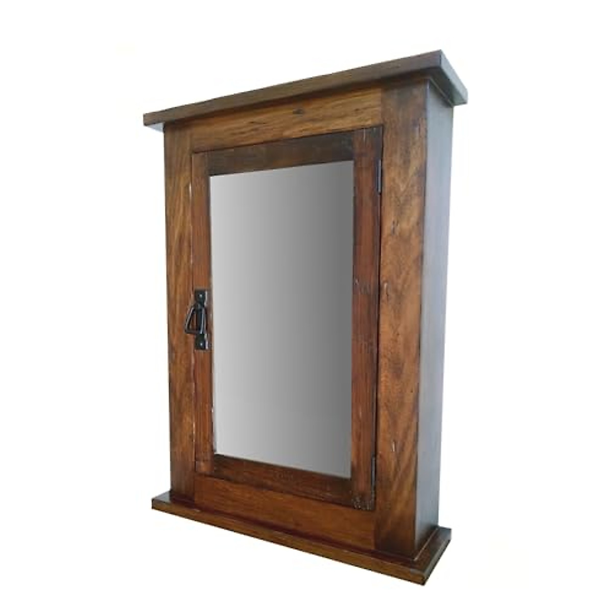 Dijkoo ZyduzscAT NUOTIRUIS Primitive Mission Medicine Cabinet/Surface Mount/Distressed Medium Finish/Solid Wood & Handmade C