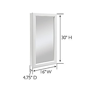 Design House 545111-WHT Wyndham Med Cab, 16-inch, Single Door