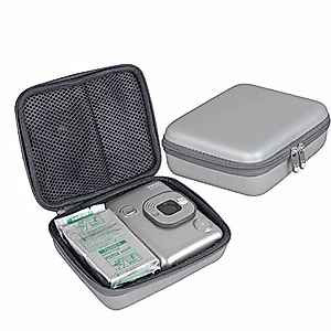 Hermitshell Hard EVA Travel Case for Fujifilm Instax Mini Liplay Hybrid Instant Camera (for Camera+Film, Grey)