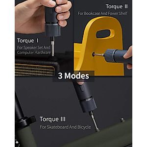 HOTO 12V Cordless Brushless Drill Tool Set with 3.6v Screwdriver Sets