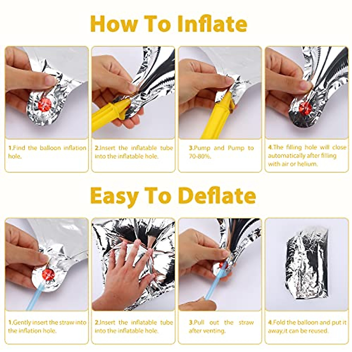 RUBFAC Space Party Decorations Balloon Garland Kit, Universe Space Planets Party Supplies UFO Rocket Astronaut Navy Blue Silver Foil Latex Balloons for Boys Kids