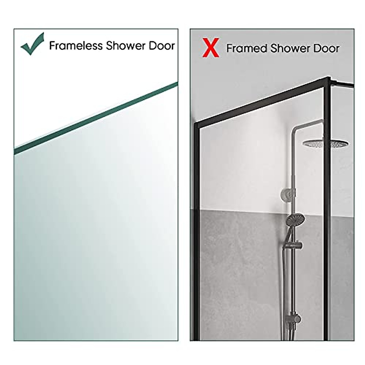 Taozun Shower Door Hooks - Over The Door Hooks for Shower Towel Hooks for Bathroom Frameless Glass Shower Door, Shower Squeegee Hooks Stainless Steel 2 Packs