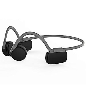 Loluka Bone Conduction Bluetooth Headphones V5.0 with Waterproof Microphone Stereo Bluetooth Headset Open Ear Wireless Headphones Sport Sweatproof for Running Driving Hiking Bicycling