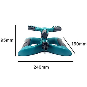 LIANGZHILIAN Automatic 360 Degree Rotating Sprinkler - Watering Grounds, Misting Yard Plants - Gardening Water Rotator, Backyard Sprayer, Lawn Spinners -Green