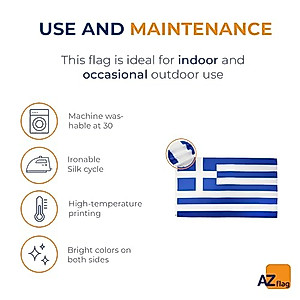 Greece Flag 3' x 5' - Greek flags 90 x 150 cm - Banner 3x5 ft High quality - AZ FLAG