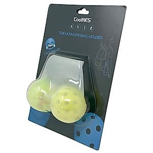 CoolNES Silicone Funny Ball Holder Pouch Sack - Golf - Pickleball - Tennis - Baseball - Gag Gift Innovative Souvenirs Club Storage (Pickleball/Tennis)